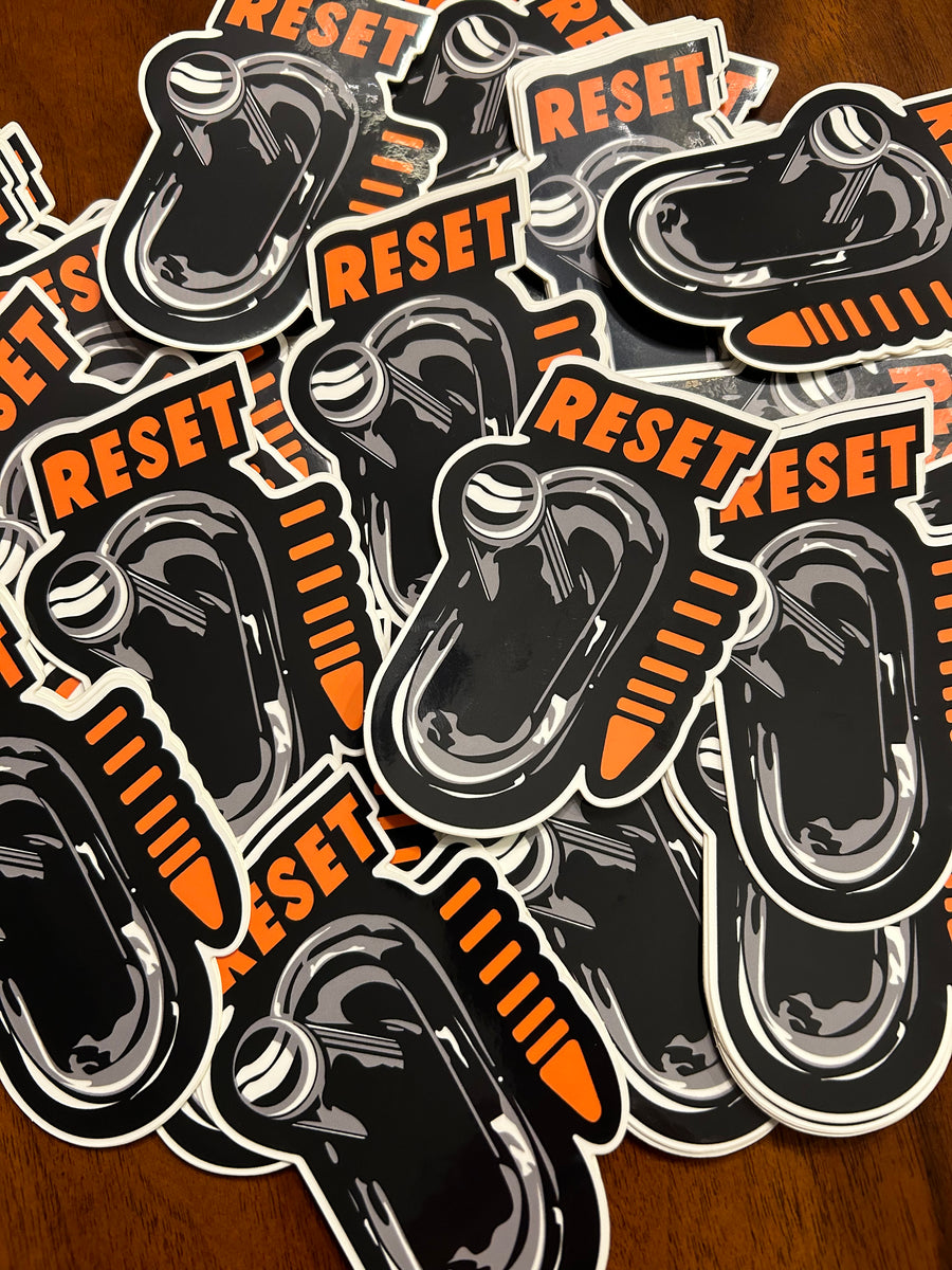 RESET Vinyl Decal – Diligent Visual